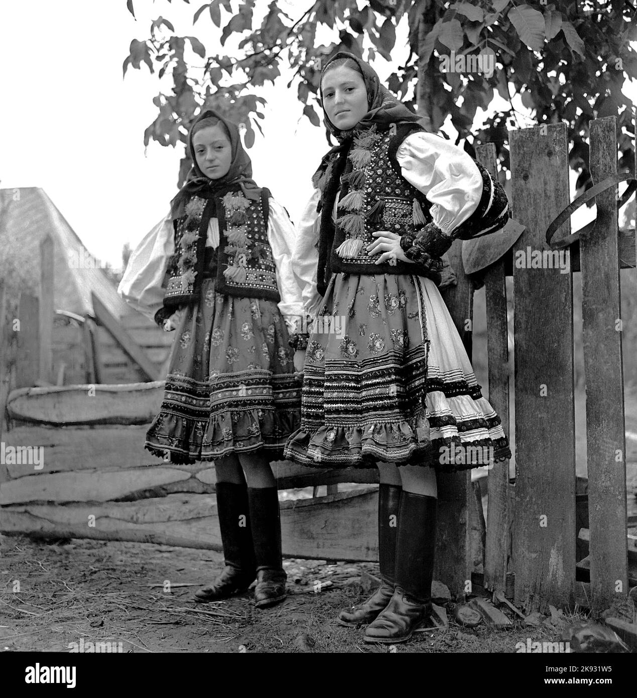 Covasna County, Romania, approx. 1974. Women of Hungarian ethnicity ...