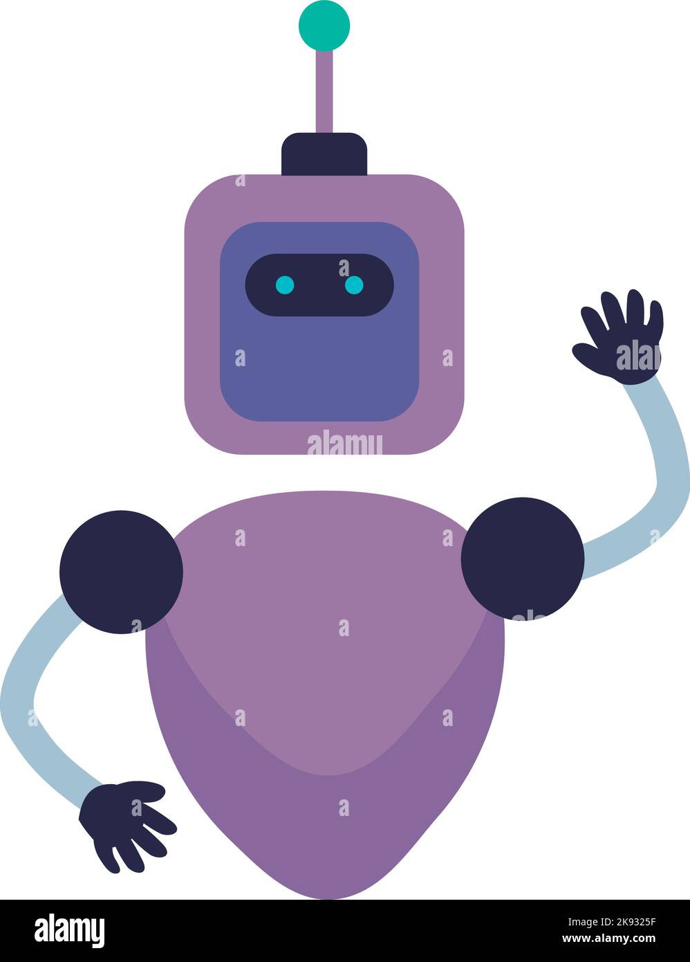 purple ai robot futuristic Stock Vector Image & Art - Alamy