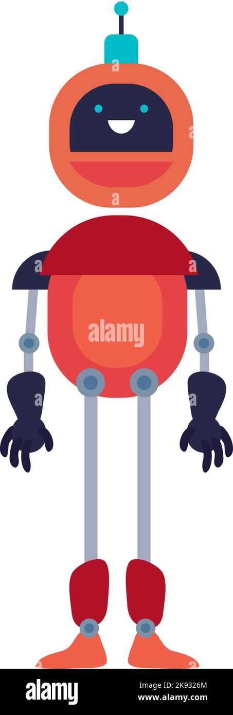 red ai robot futuristic Stock Vector Image & Art - Alamy