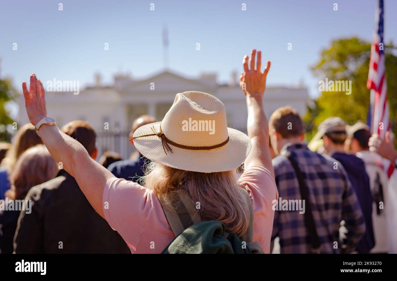 Washington, D.C, Washington, USA. 22nd Oct, 2022. A group of Christians ...