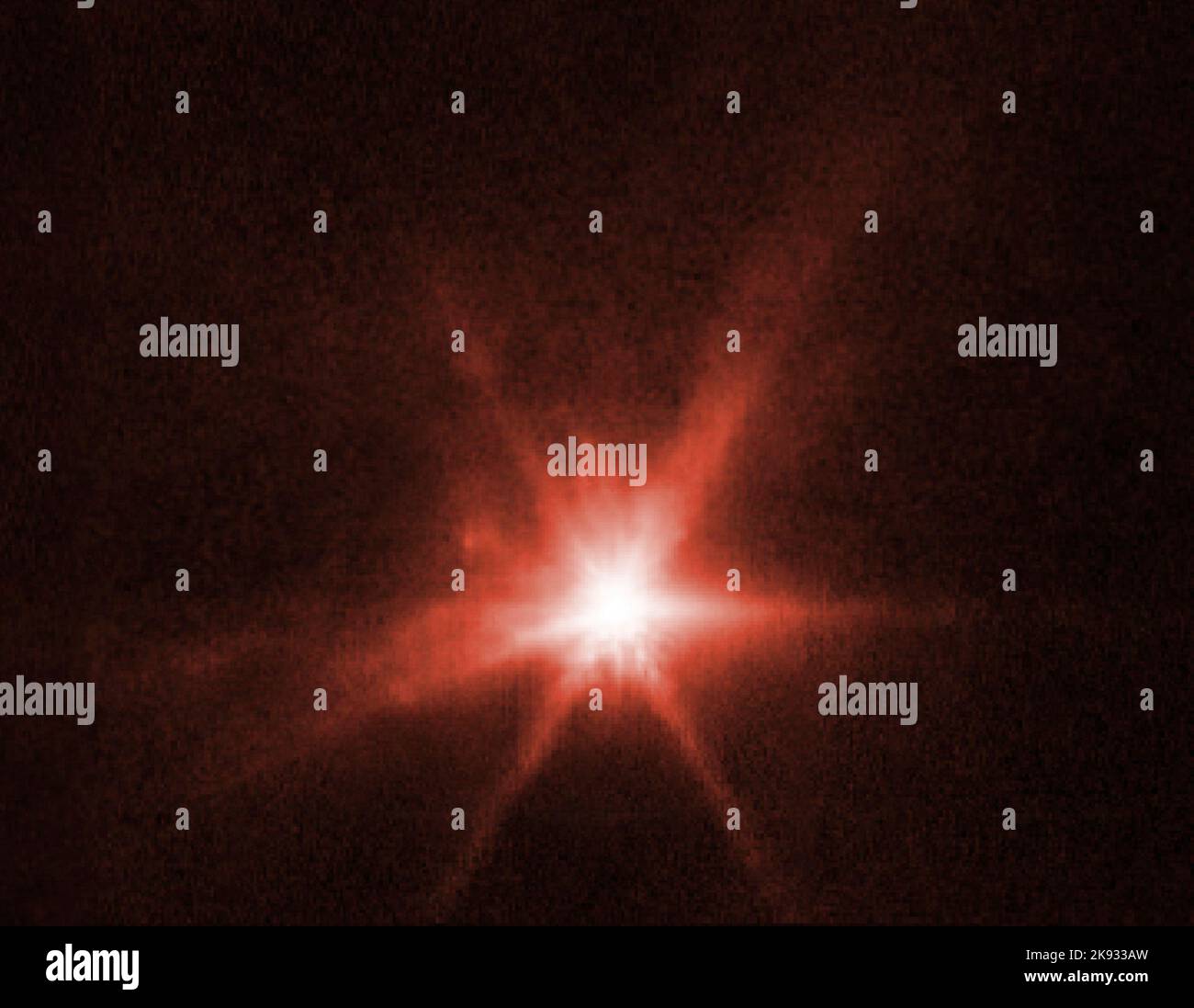 Asteroid moonlet Dimorphos after collision, JWST image Stock Photo - Alamy