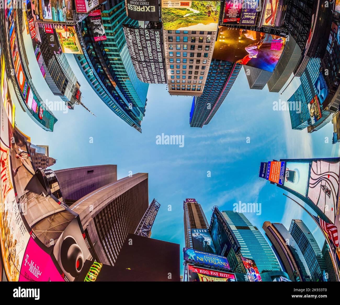 NEW YORK, USA - OCT 21, 2015: Times Square, featured with Broadway ...
