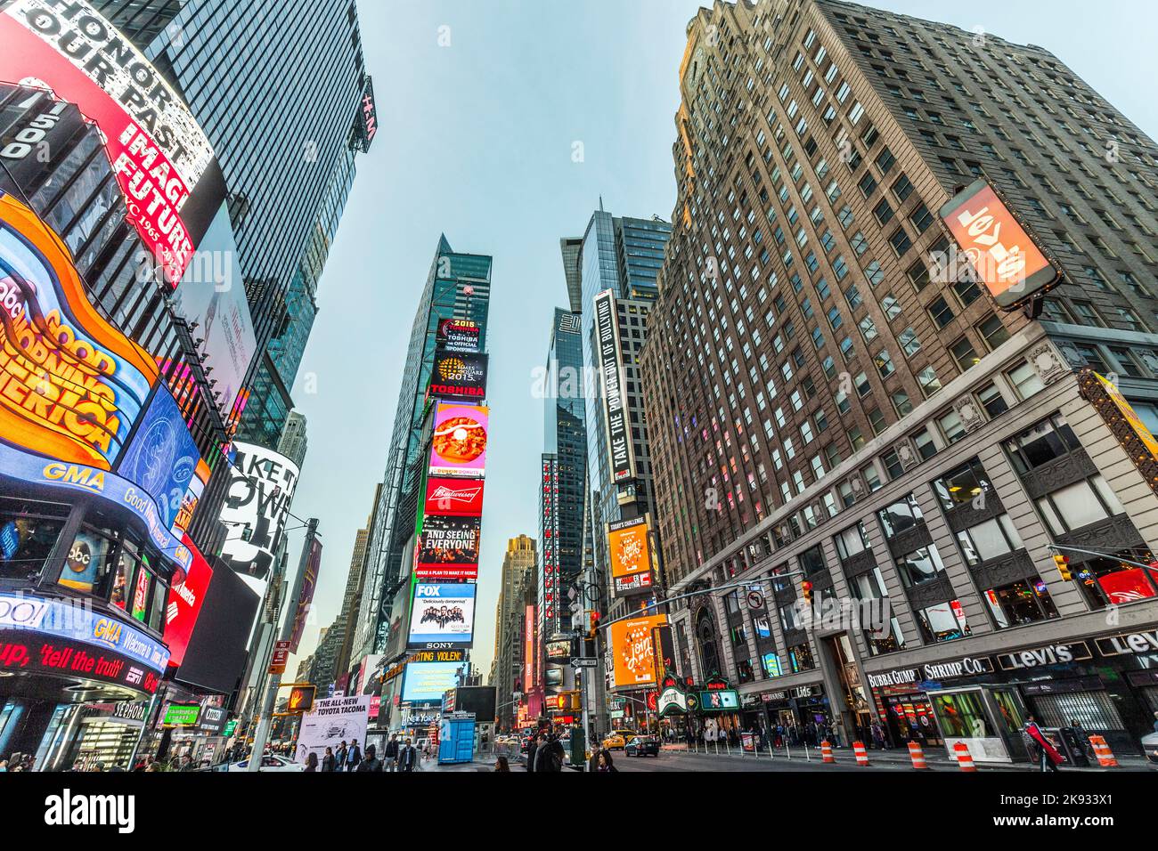 NEW YORK, USA - OCT 21, 2015: Times Square, featured with Broadway ...