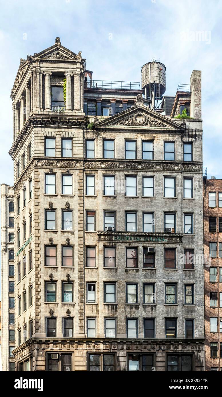 NEW YORK, USA – JULY 12: Facade of the Baudouine Building in early ...