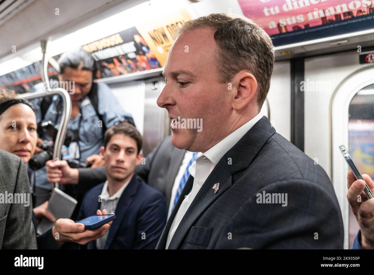 Congressman Lee Zeldin, candidate from Republican Party for the ...