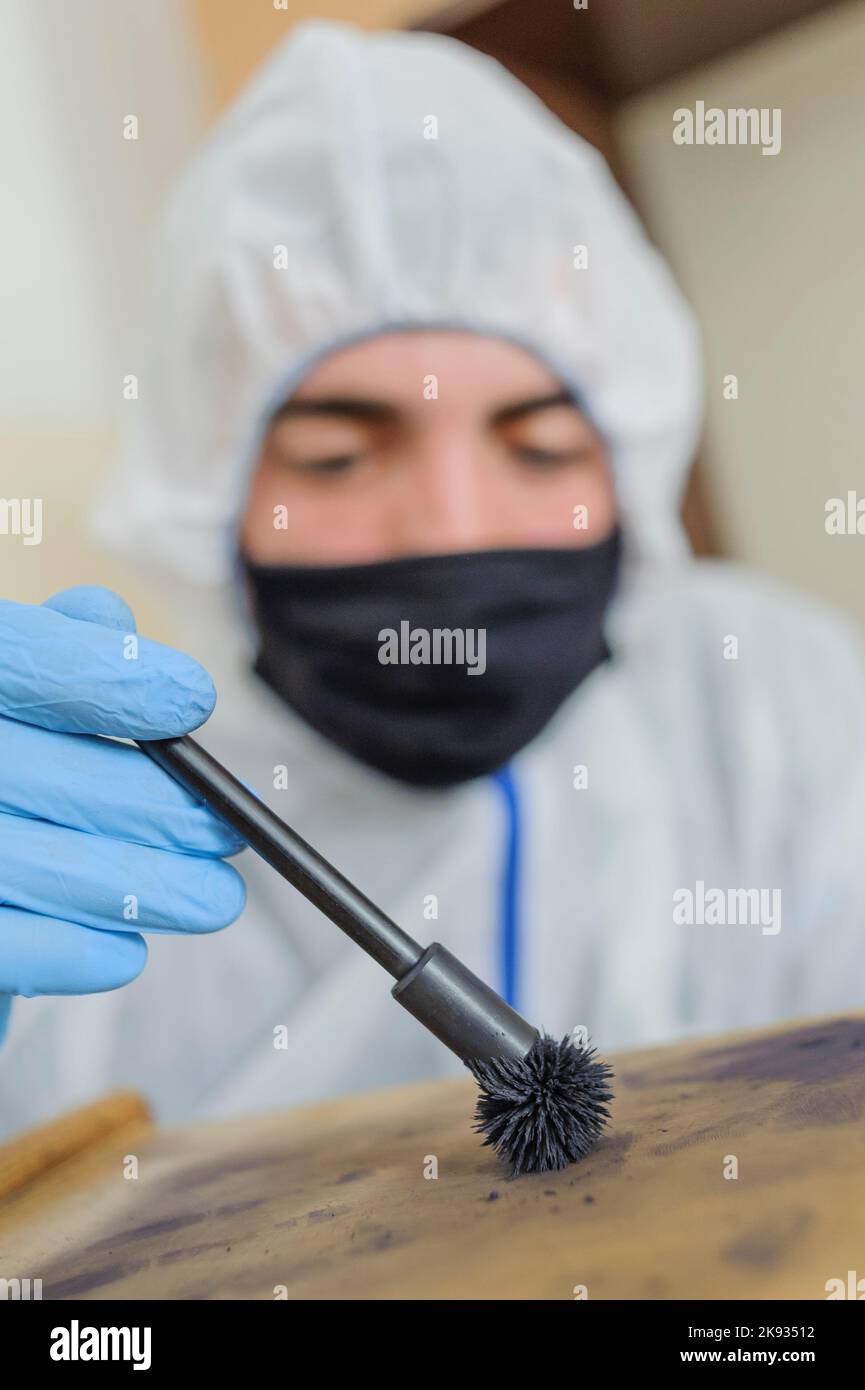 Student Cadets Of Police Academy Train In Csi Crime Scene