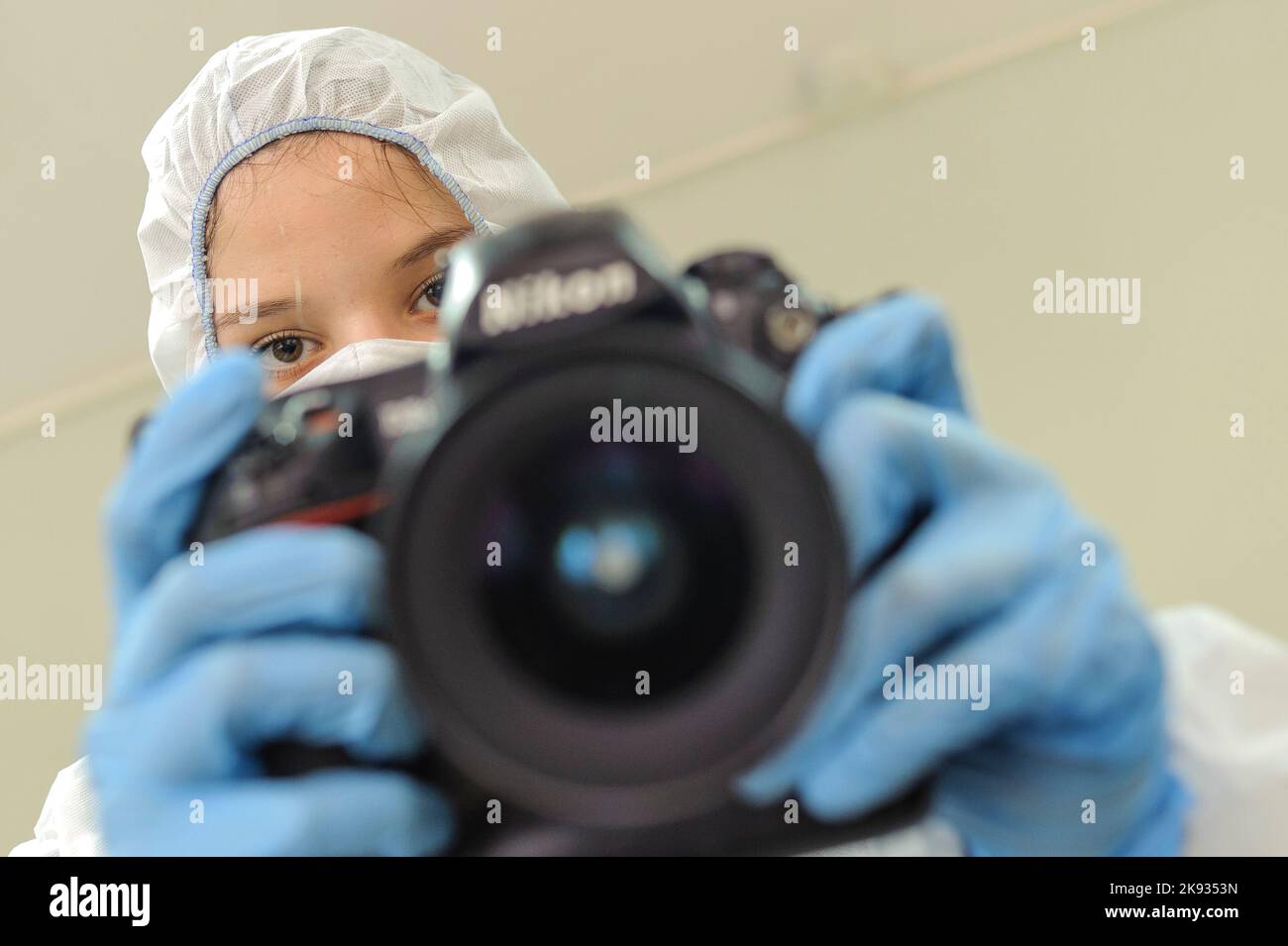 Student cadets of Police Academy train in CSI (Crime Scene ...