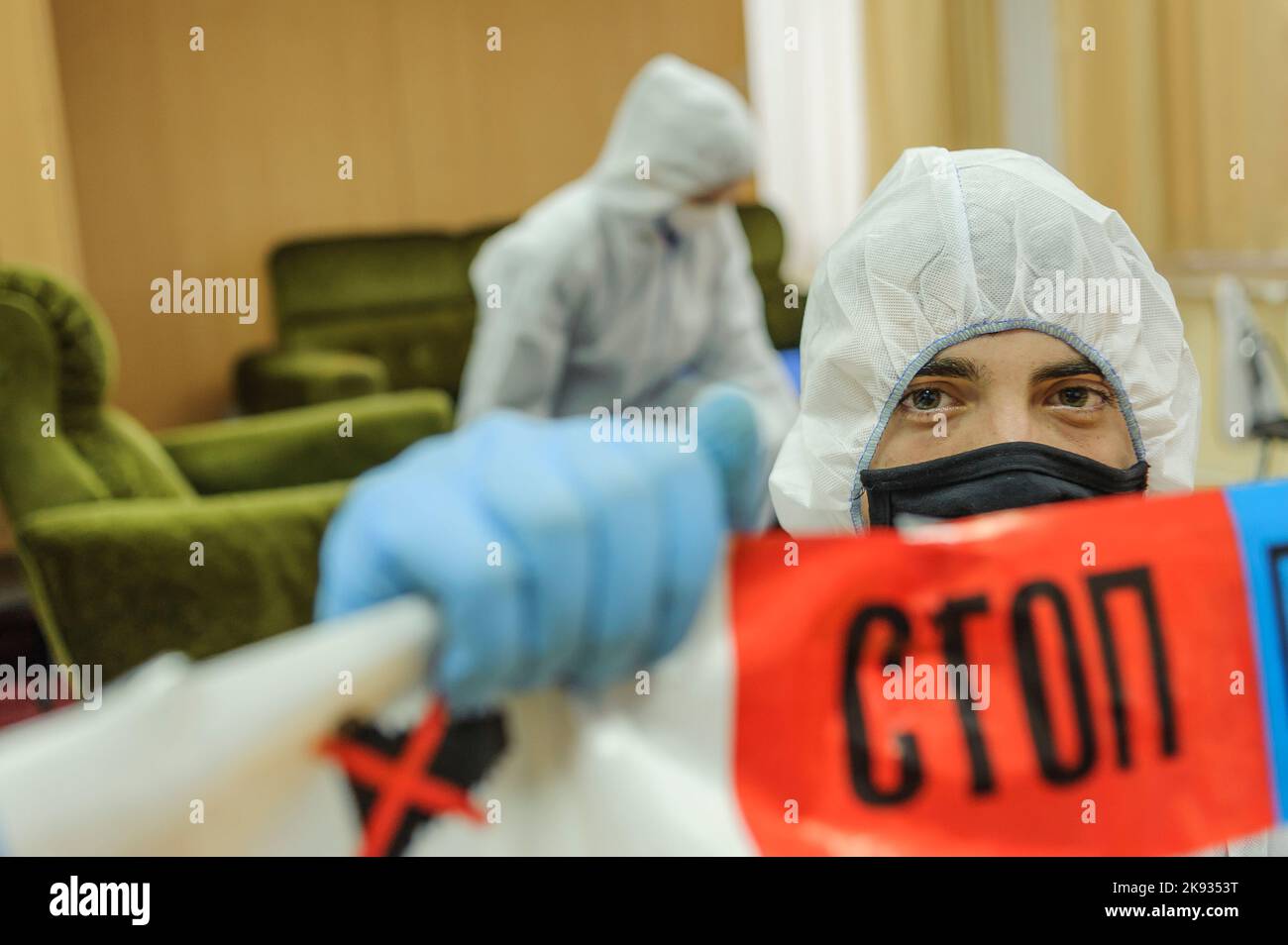 Student cadets of Police Academy train in CSI (Crime Scene ...