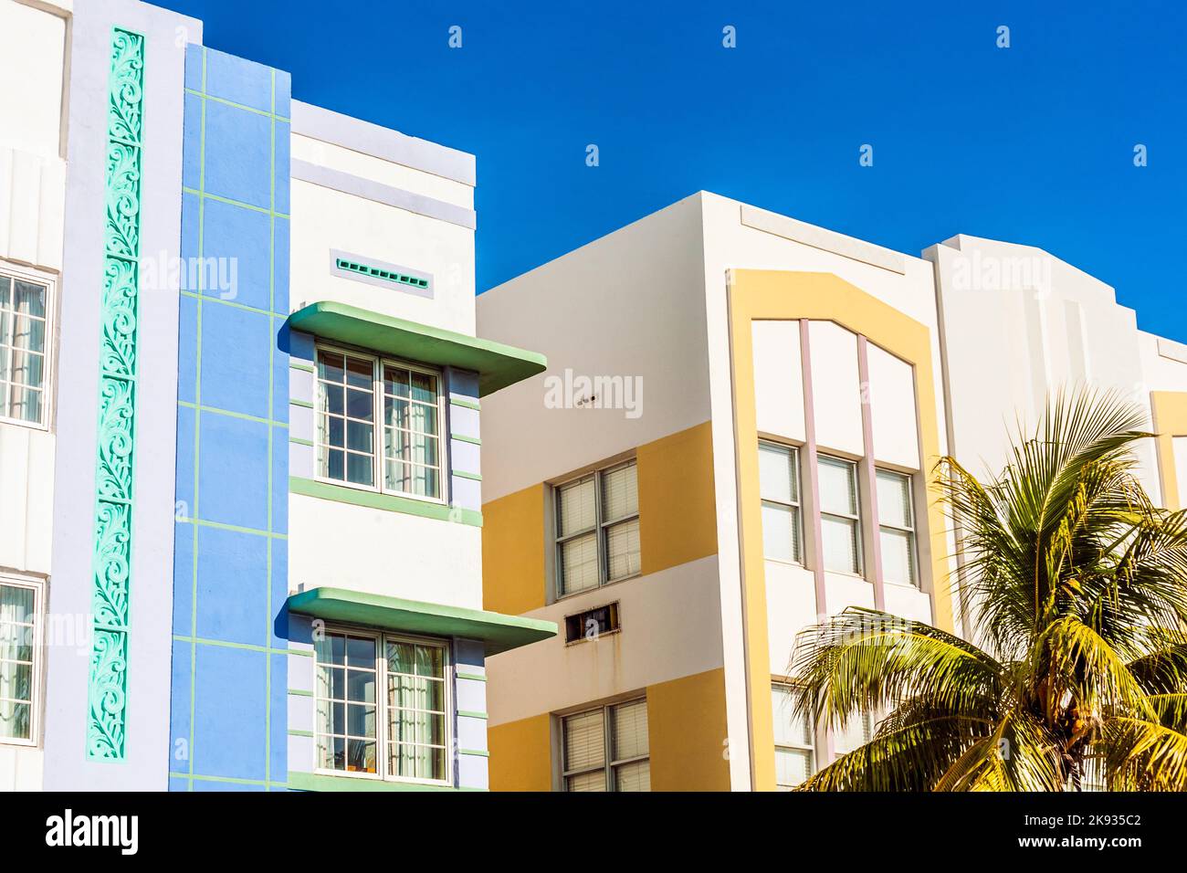 MIAMI BEACH, USA - JULY 31: midday view at Ocean drive on July 31,2010 ...