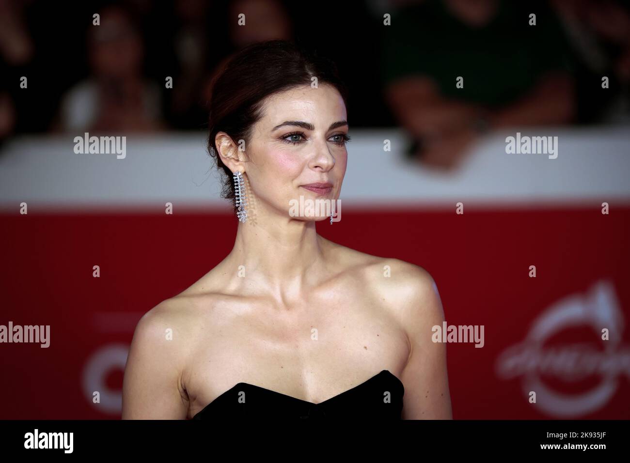 ROME, ITALY - OCTOBER 22, 2022: Barbara Ronchi attends the red carpet ...