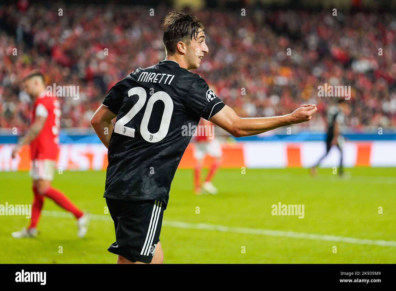 Fabio Moretti of Juventus FC seen in action during the UEFA Champions ...