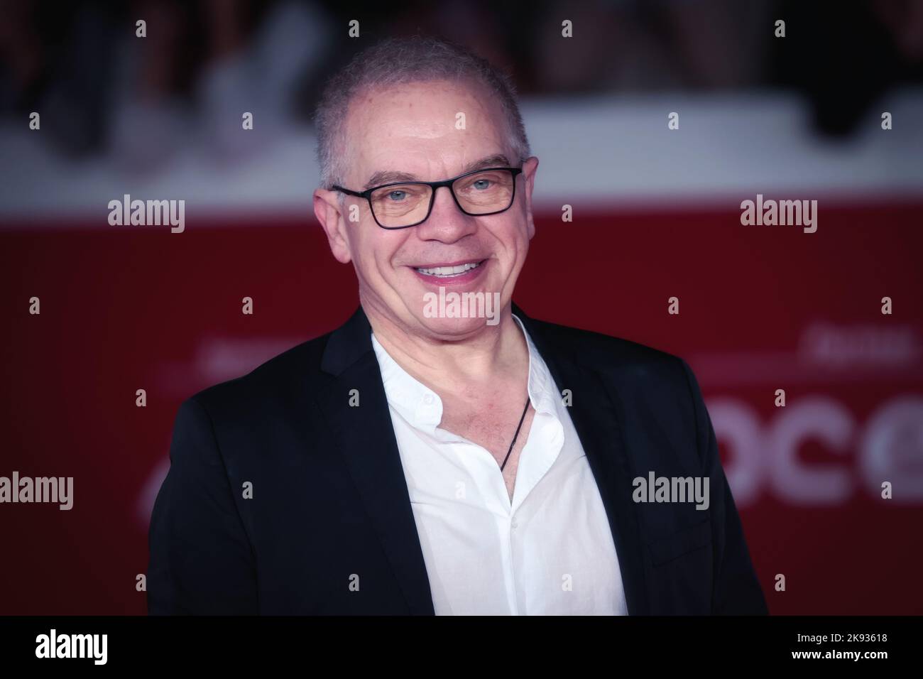 ROME, ITALY - OCTOBER 22, 2022: Marco Marzocca attends the red carpet ...