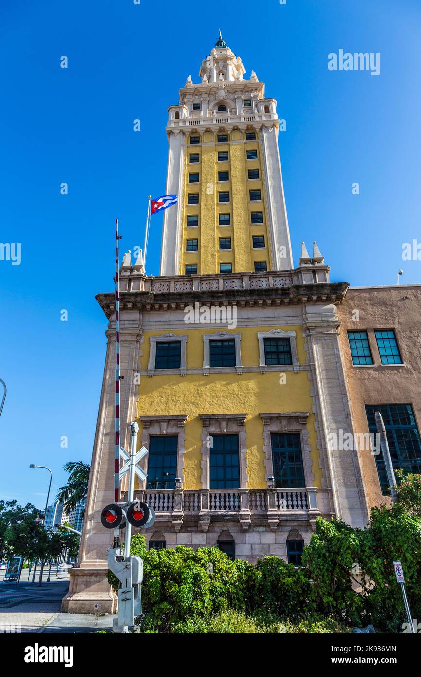 MIAMI, USA - AUGUST 19, 2014: facade of Miami Museum of Art and Design ...