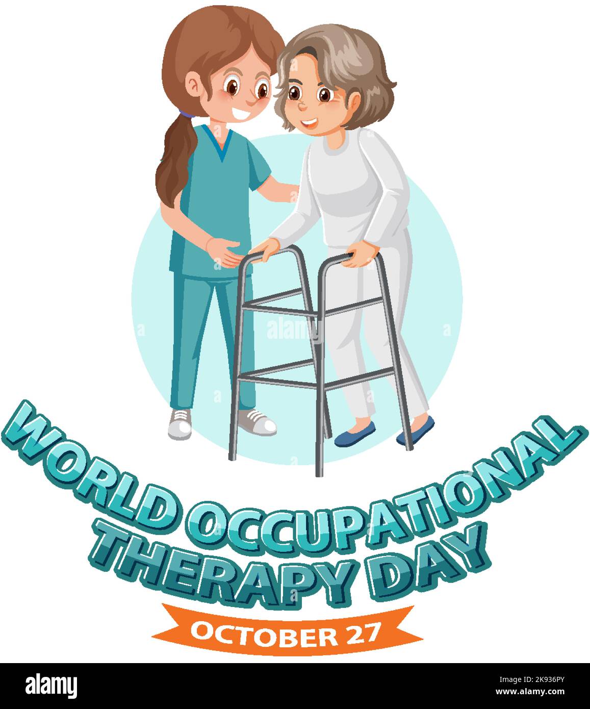 World Occupational Therapy Day Banner Design illustration Stock Vector ...