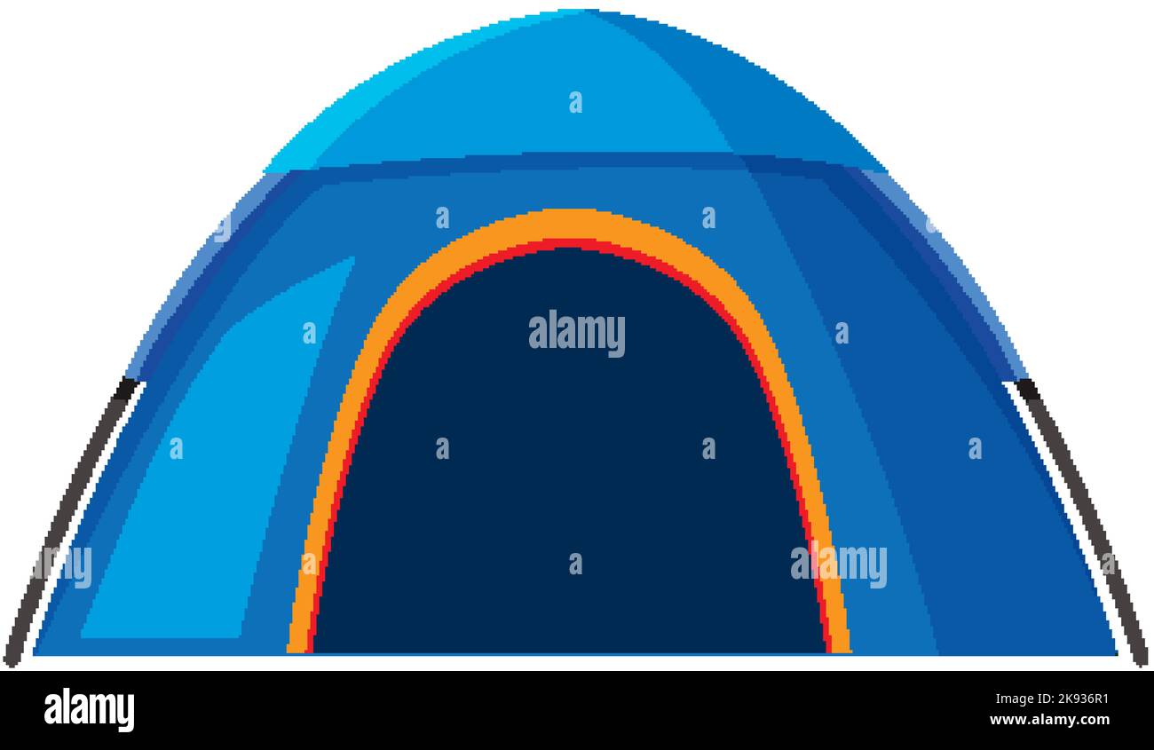 Isolated camping tent on white background illustration Stock Vector ...