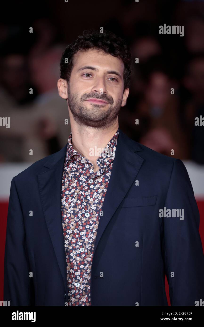 ROME, ITALY - OCTOBER 22, 2022: Edoardo Ferrario attends the red carpet ...