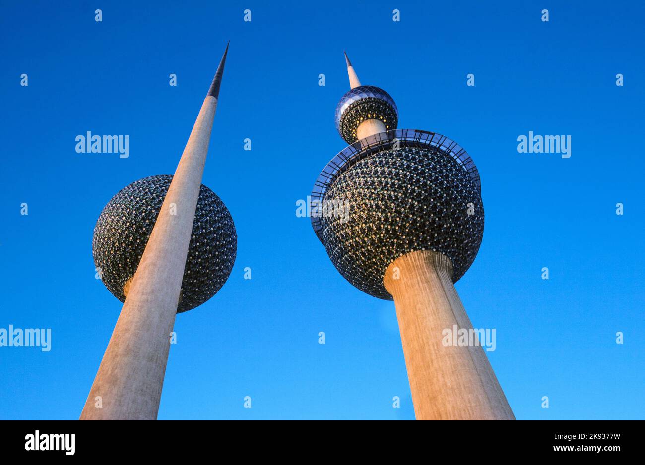 KUWAIT CITY, KUWAIT - JULY 1: Kuwait Towers were officially inaugurated ...