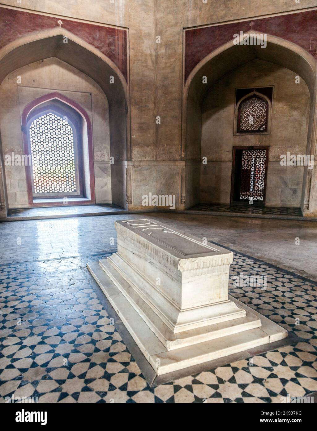 DELHI, INDIA - NOV 11, 2011: beautiful ceiling with windows and ...