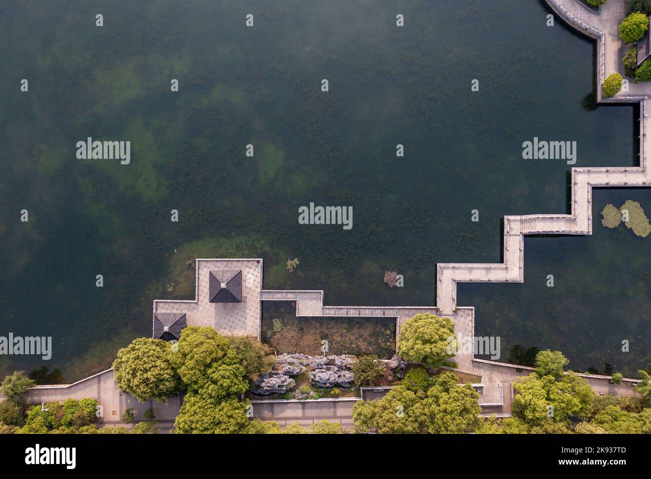 Aerial photography of ancient buildings in China Stock Photo - Alamy