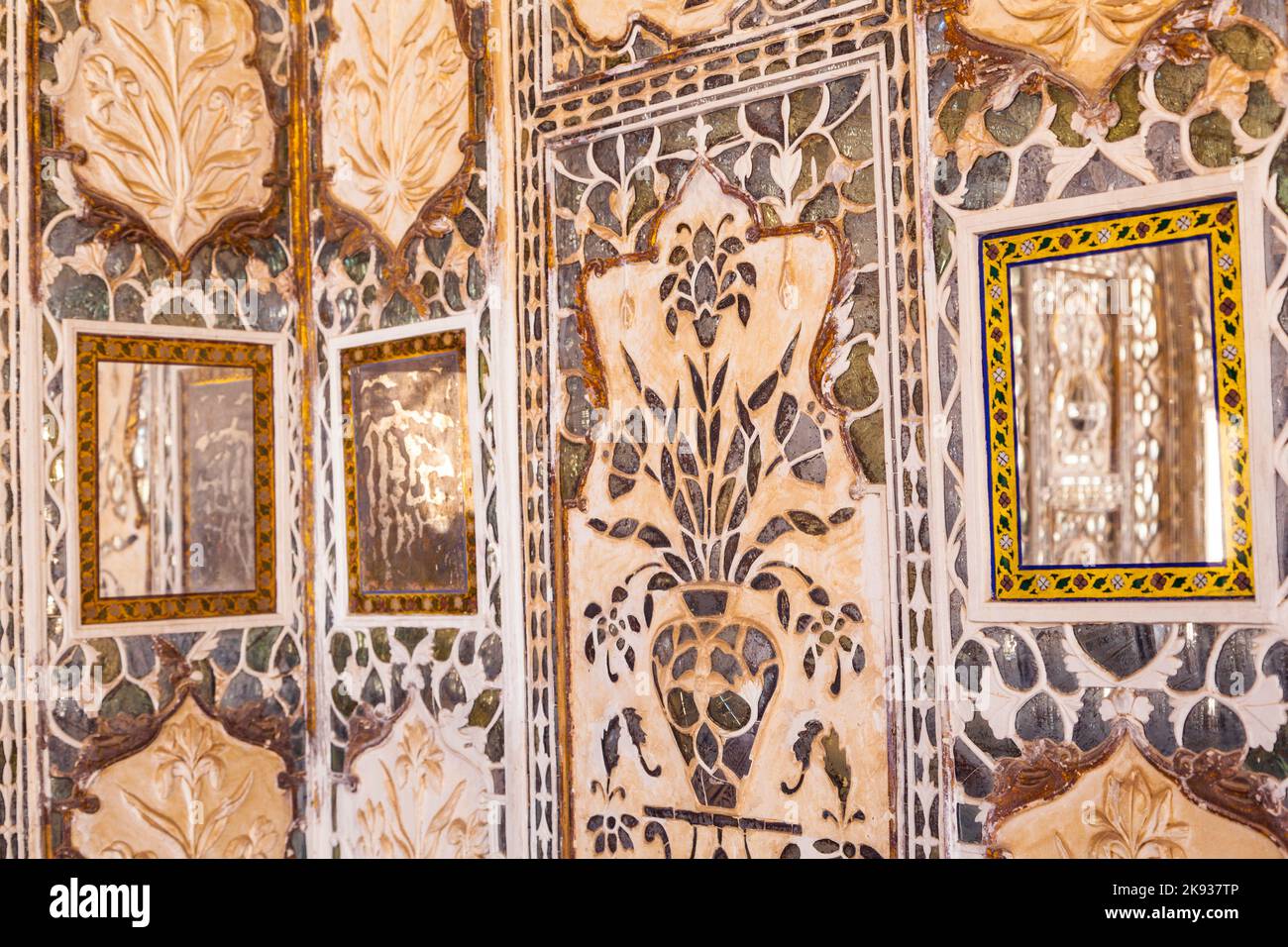 AMER, INDIA - OCT 19, 2012: inside the Amber Fort in Amer, India. Much ...