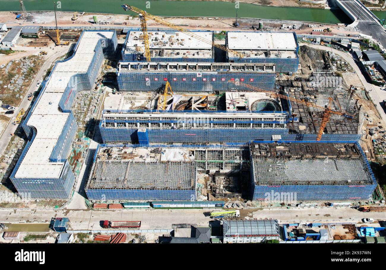 HANGZHOU, CHINA - OCTOBER 26, 2022 - An aerial view shows the High ...