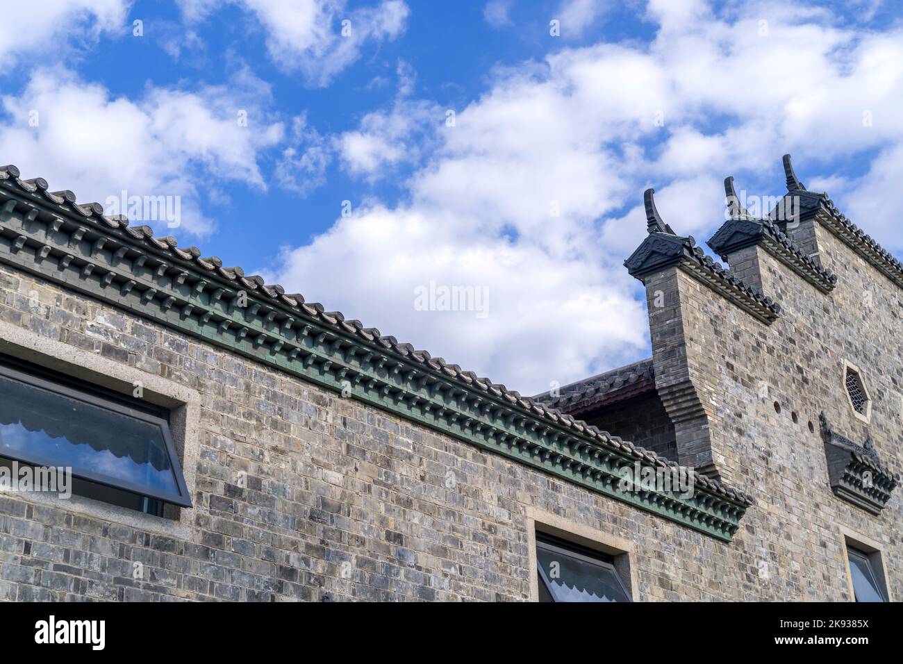 Chinese Ancient Architectural Roof Details of Hui Style Stock Photo - Alamy