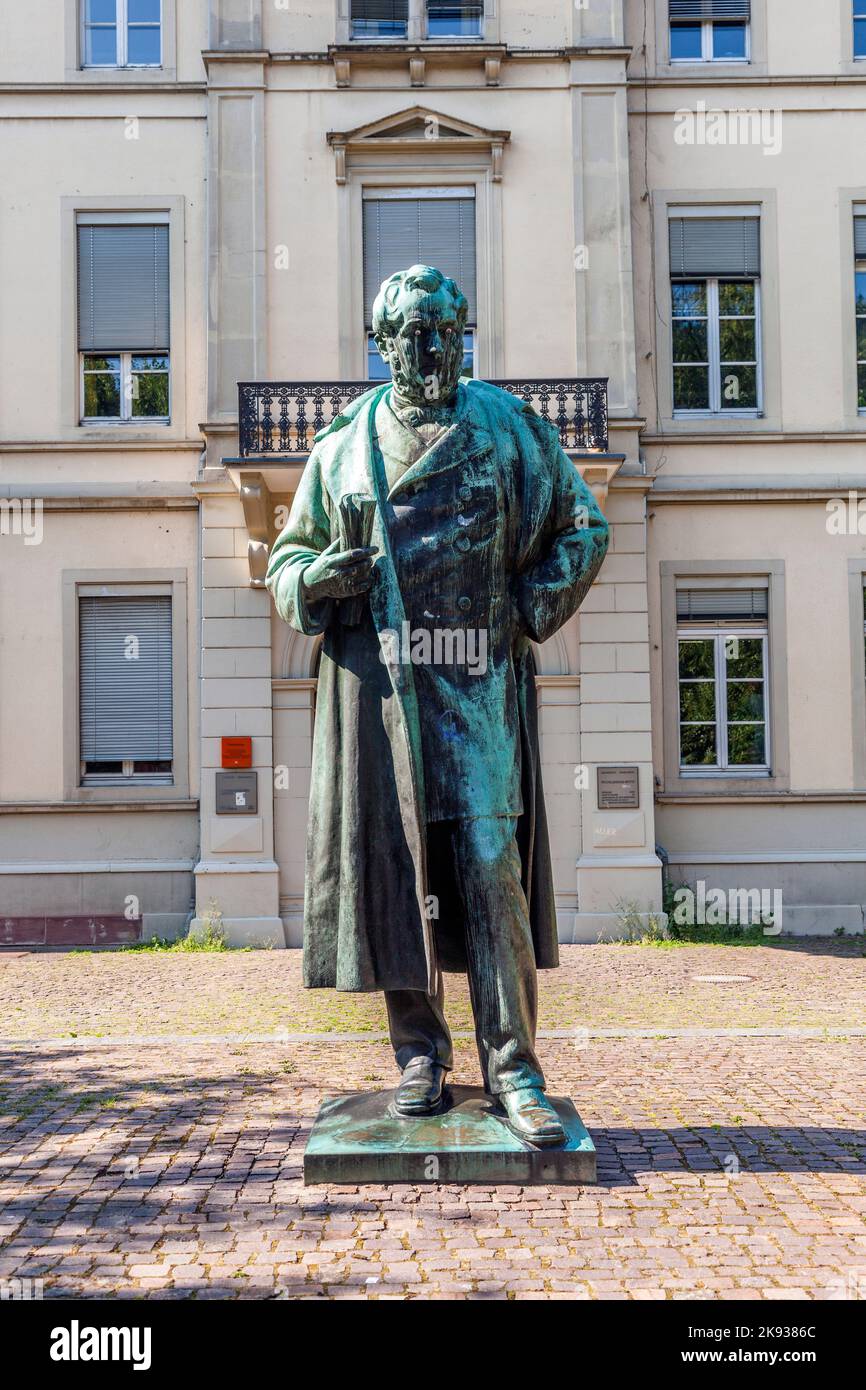 HEIDELBERG, GERMANY - JULY 7, 2013: statue of Robert Wilhelm Bunsen in ...