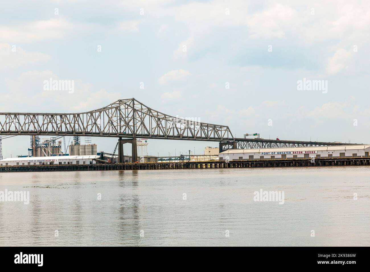 BATON ROUGE - JULY 13, 2013: Mississippi River Bridge in Baton Rouge ...