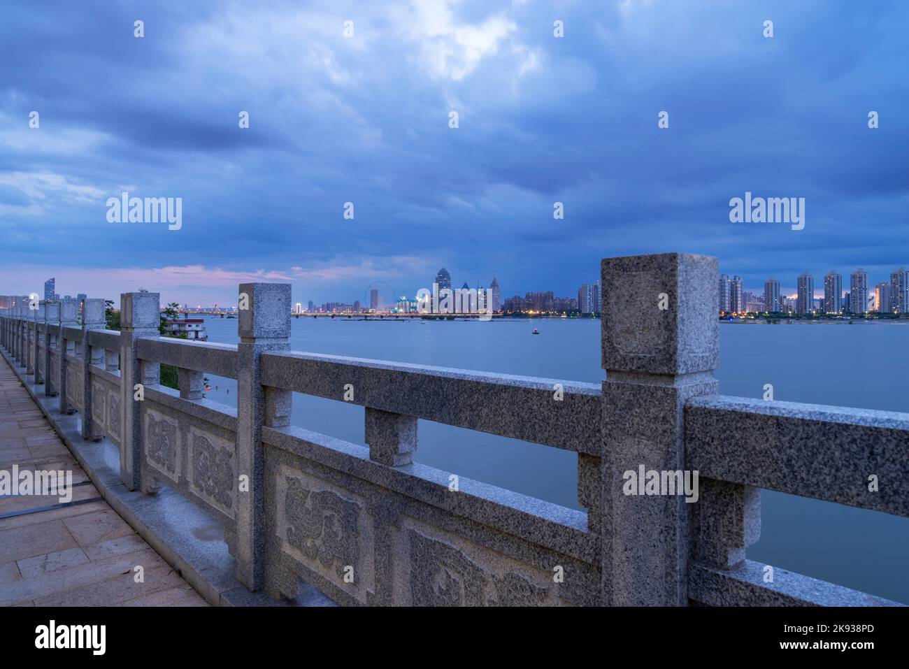 Scenery of urban architecture in Nanchang City, Jiangxi Province, China ...