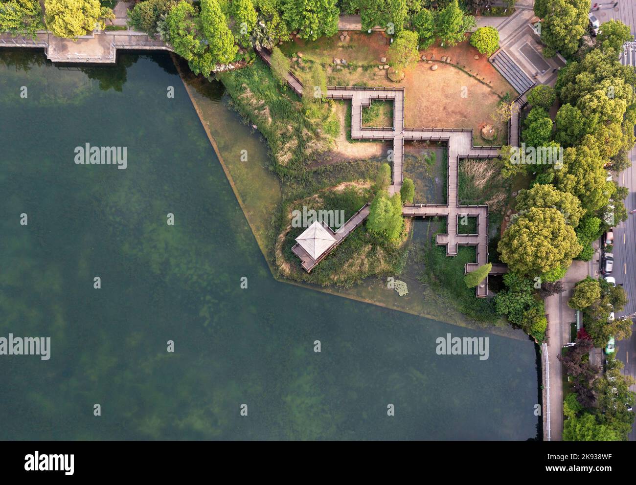 Water trestle aerial photography Stock Photo - Alamy