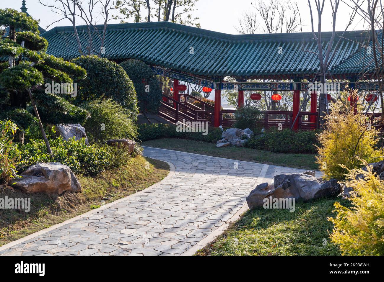 garden of southern Changjiang delta in China Stock Photo - Alamy