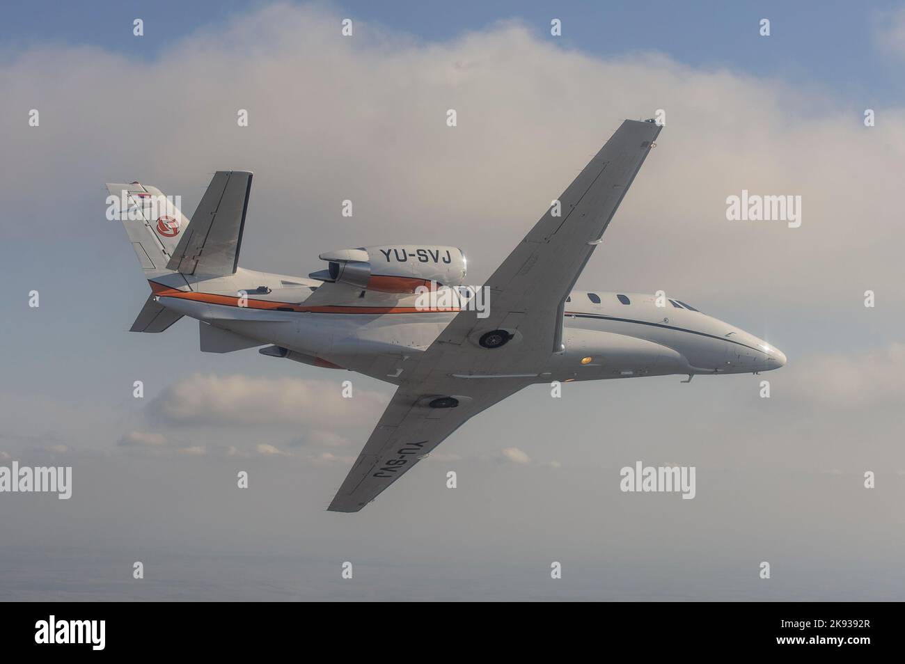 Cessna Citation 560XL (Citation XLS) business jet in flight over ...