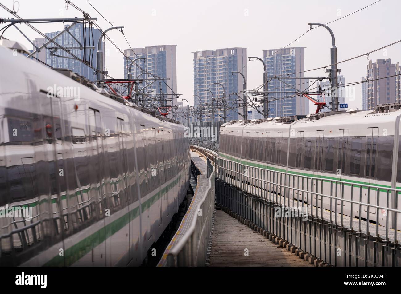 Cityscape from monorail sky train in Tokyo Stock Photo - Alamy
