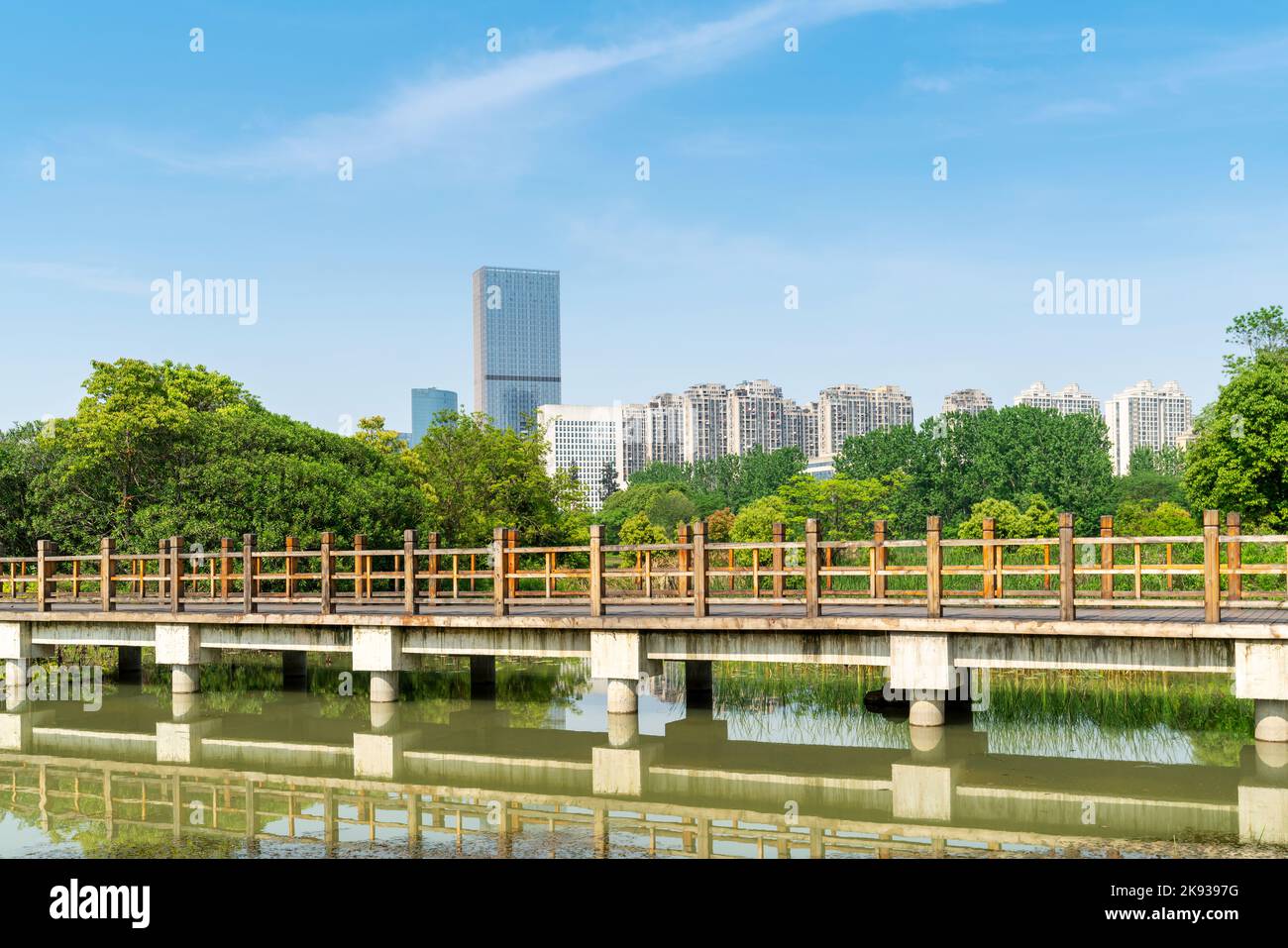 Lakeside modern office building in China Stock Photo - Alamy