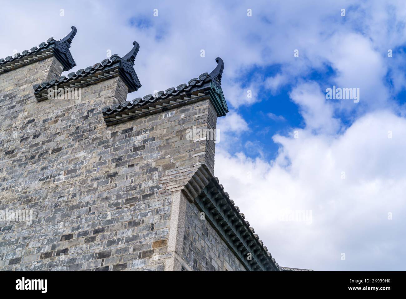 Chinese Ancient Architectural Roof Details of Hui Style Stock Photo - Alamy