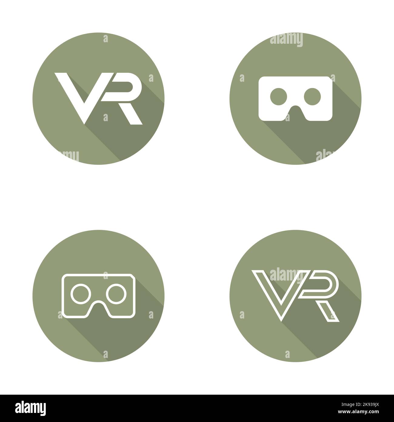 Seamless vector pattern with VR logos. Virtual reality logos Stock Vector Image & Art - Alamy