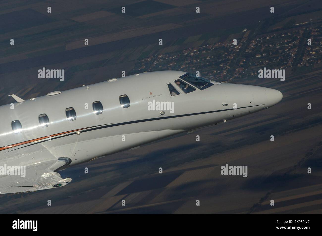 Cessna Citation 560XL (Citation XLS) business jet in flight over ...