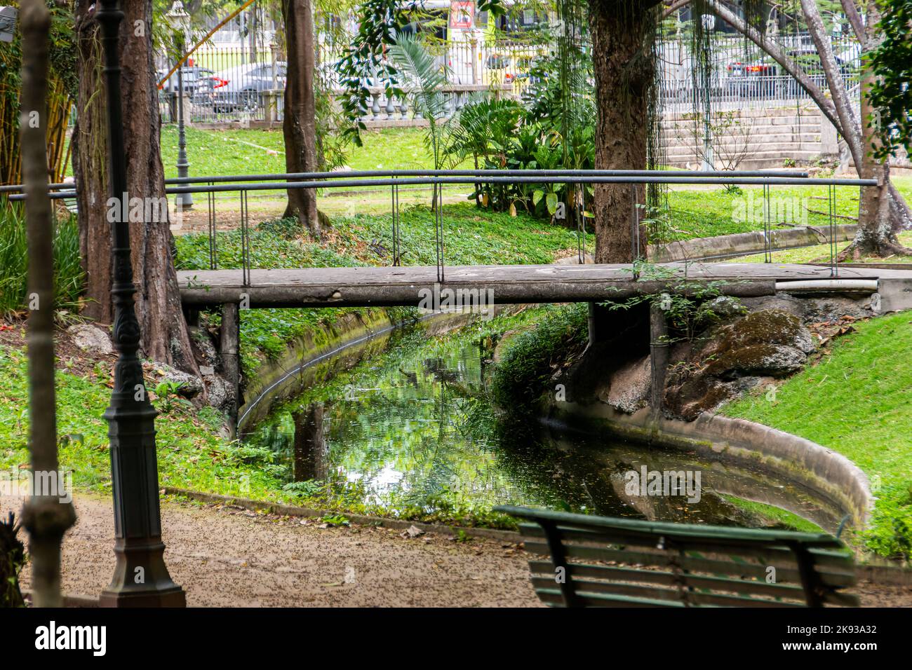 View of the public promenade in downtown Rio de Janeiro Brazil Stock ...