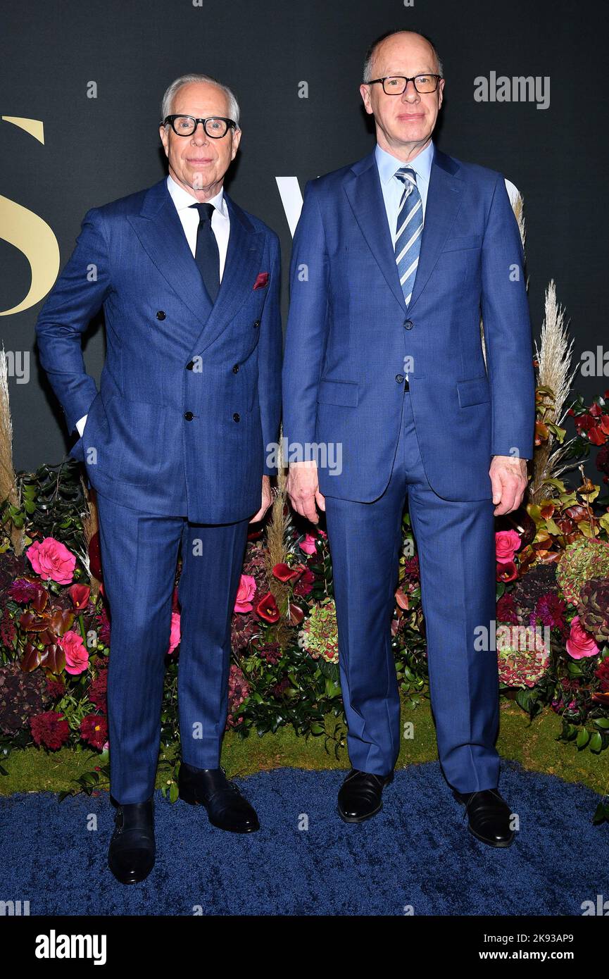 New York, NY, October 25, 2022, (L-R) Tommy Hilfiger and James Fallon ...