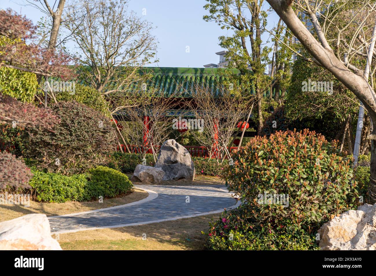 garden of southern Changjiang delta in China Stock Photo - Alamy