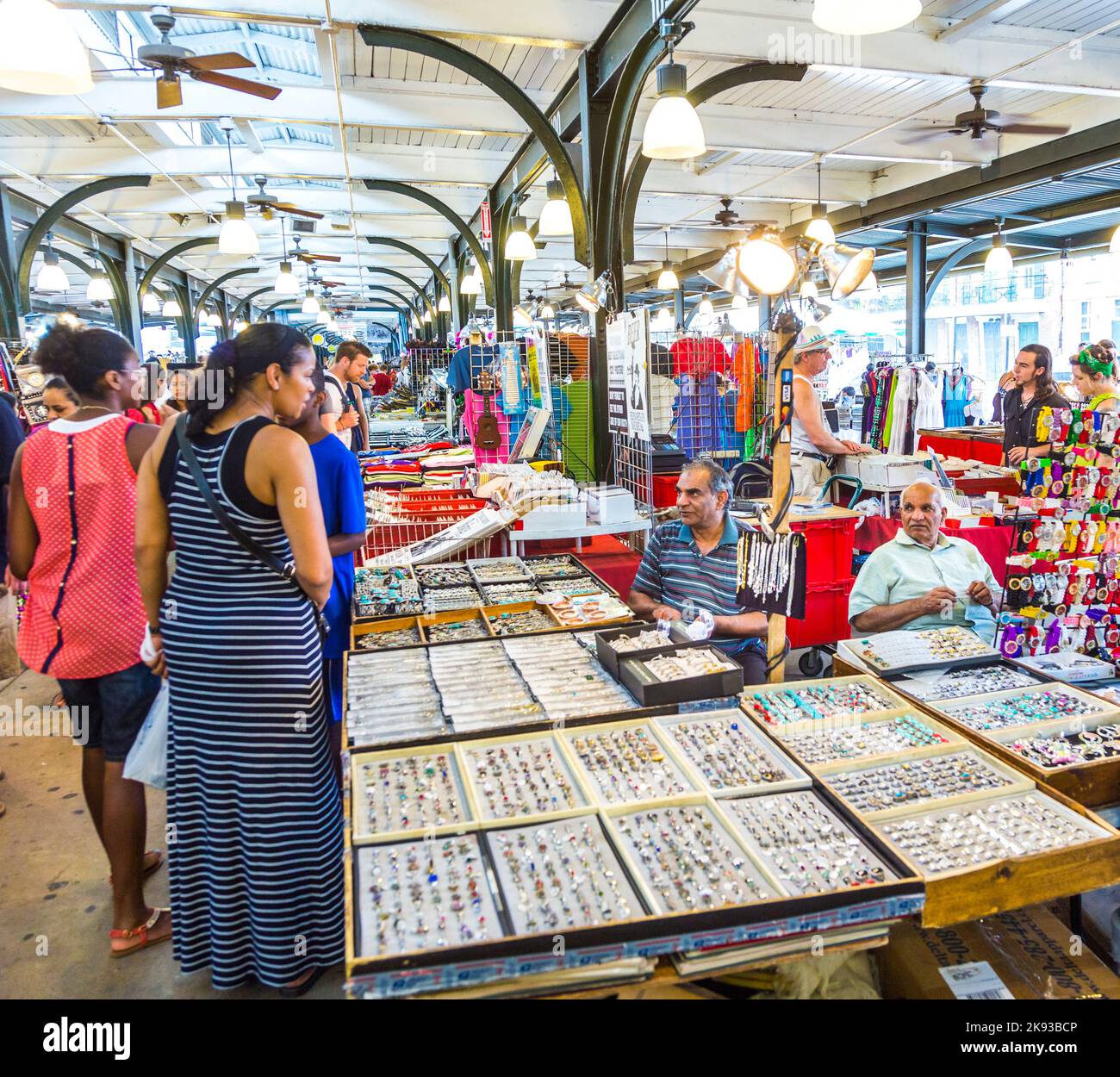NEW ORLEANS, USA - JULY 15, 2013: The French Market on Decatur Street ...