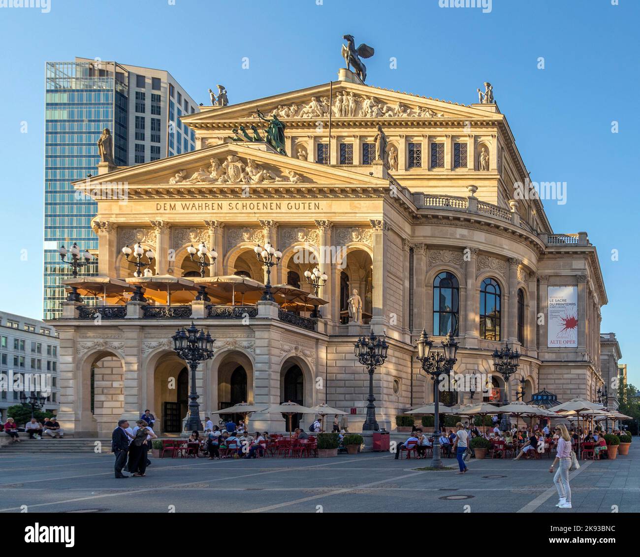 FRANKFURT - SEPT 5: Alte Oper in Frankfurt, Germany. Alte Oper is a ...