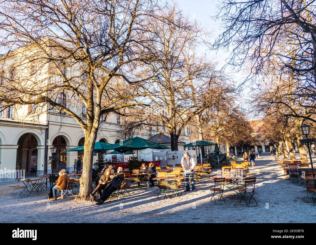 MUNICH, GERMANY - DECEMBER 27, 2013: Unidentified people enjoy the ...