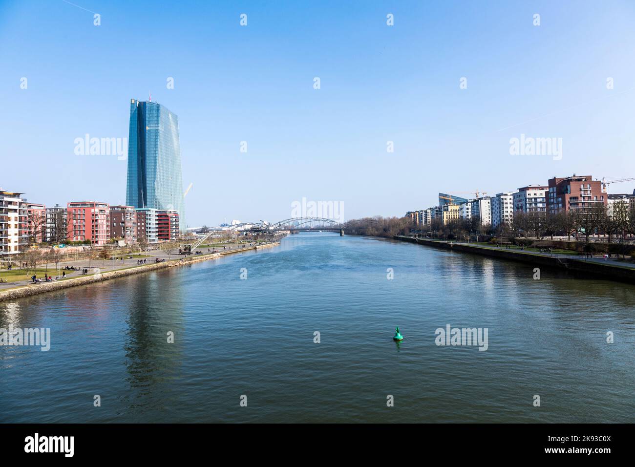 FRANKFURT, GERMANY - MARCH 8, 2014: The new European Central Bank ...