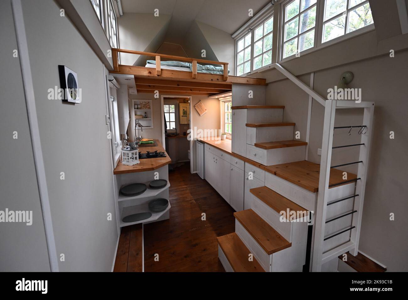 Cologne, Germany. 25th Oct, 2022. View into a Tiny House of the company ...