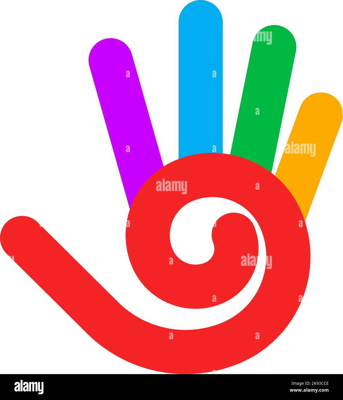 Five Finger Logo Five Fingers Stock Vector Illustration And Royalty