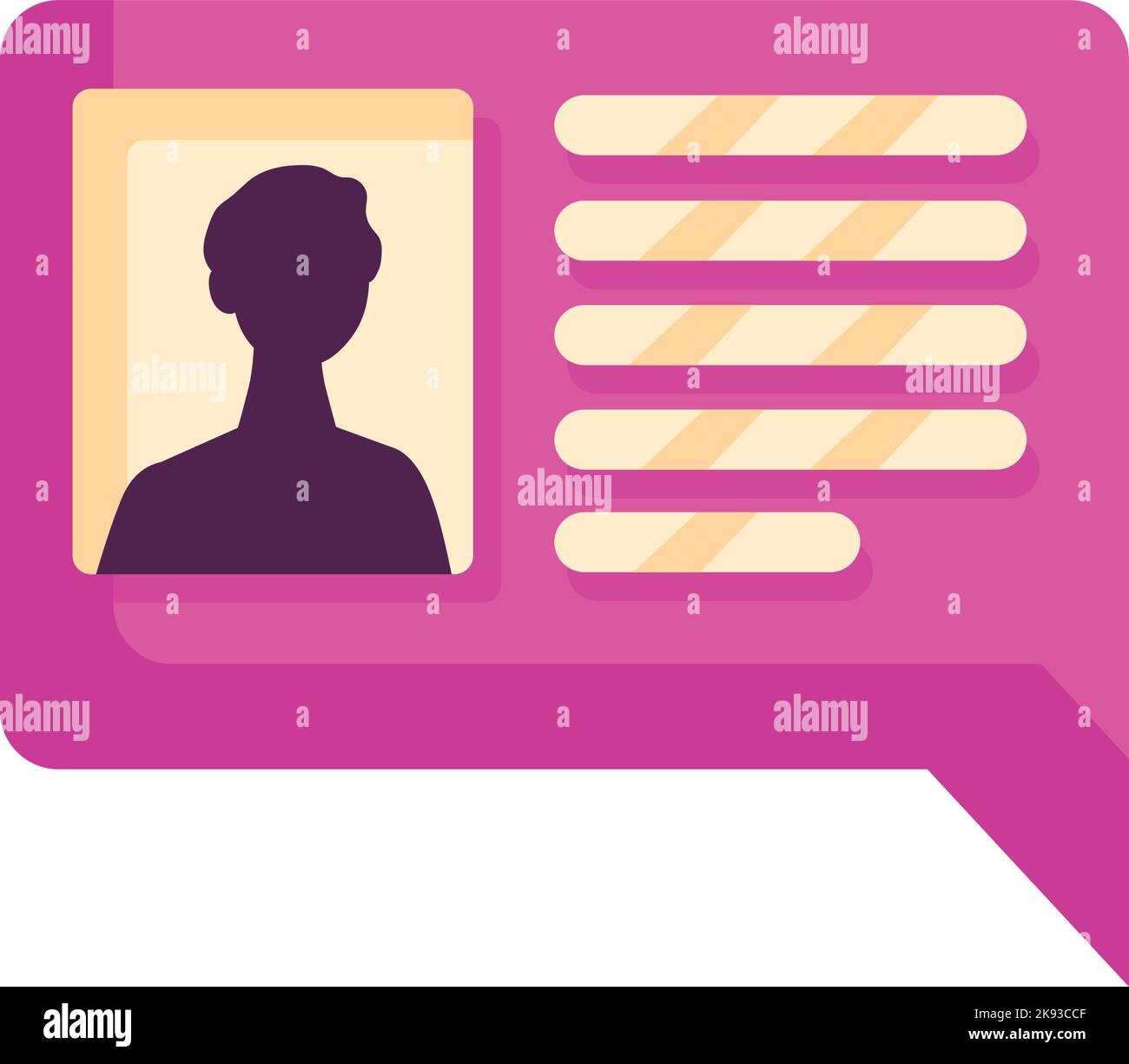 user profile in speech bubble Stock Vector Image & Art - Alamy
