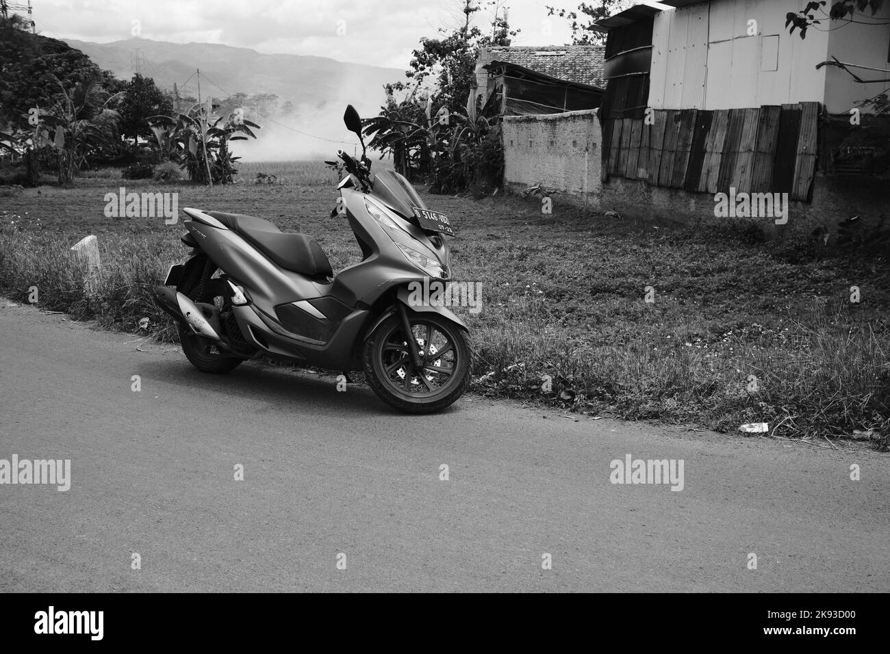 Pangandaran, West Java, Indonesia -17 October, 2022 : Black and white ...