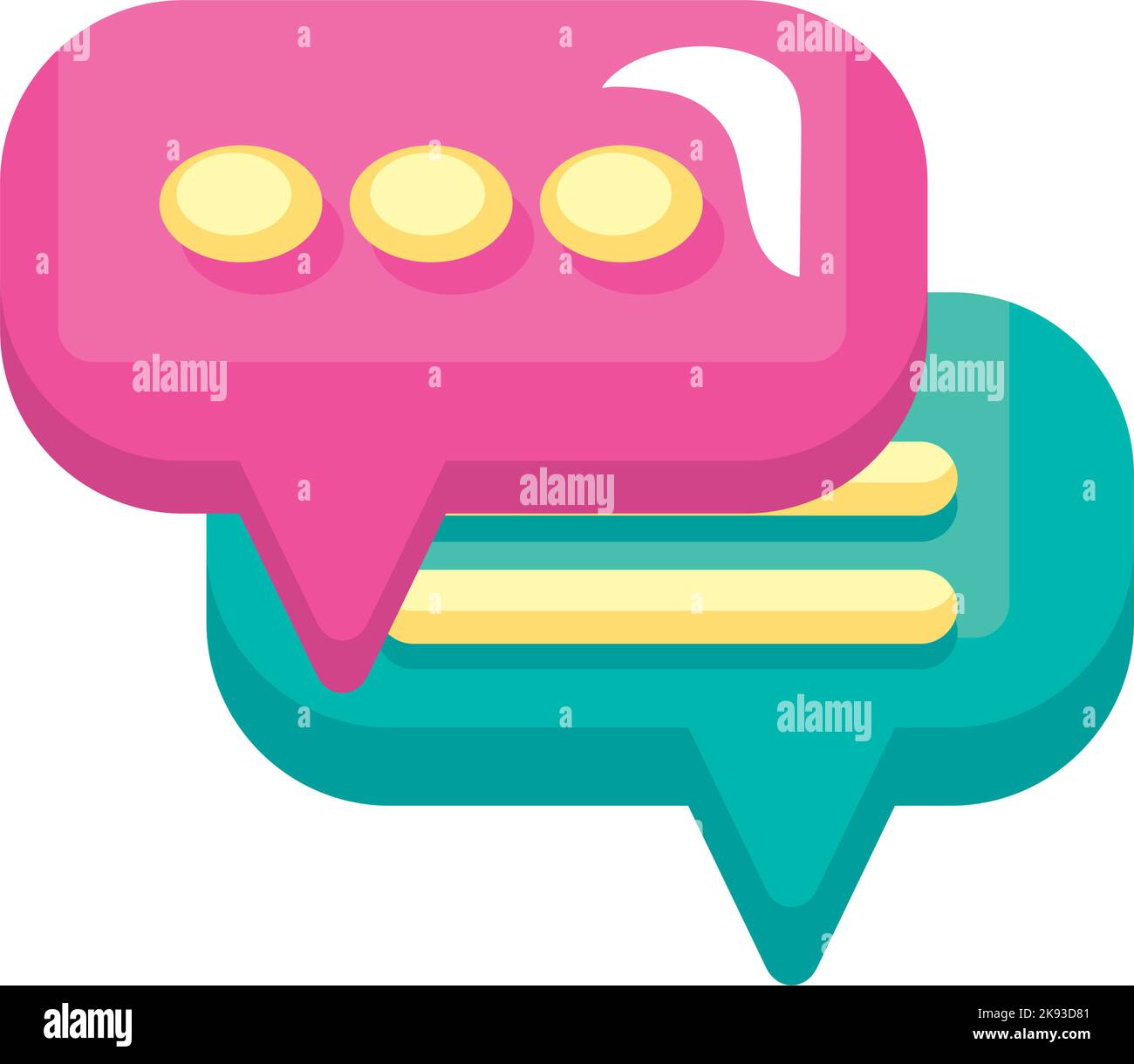 speech bubbles messages Stock Vector Image & Art - Alamy