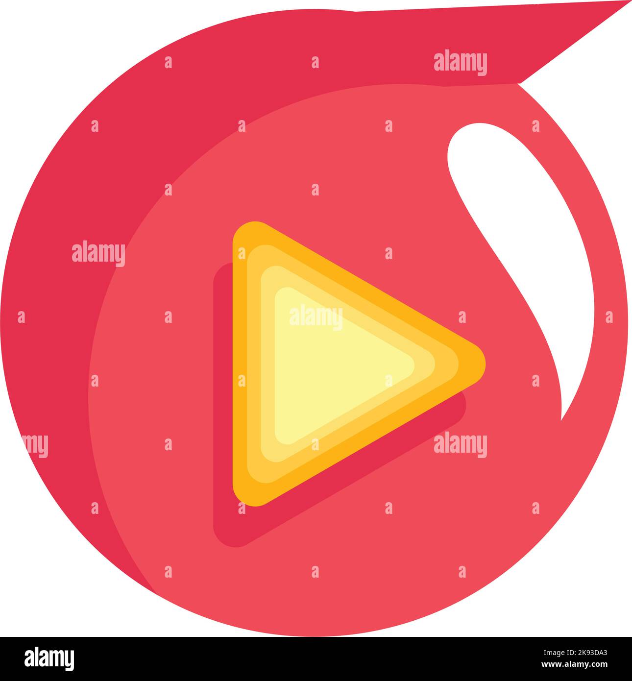 play button in speech bubble Stock Vector Image & Art - Alamy